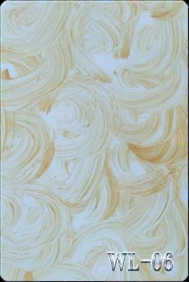 China Yellow Whirlpool Cast Acrylic Plastic Perspex Sheet Crafts 1040x620mm for sale
