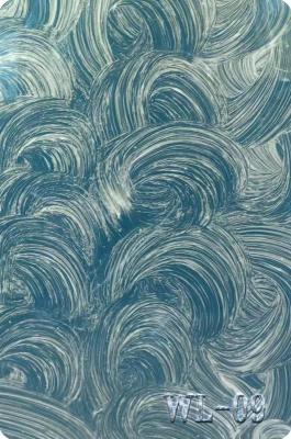 China 1220x2440mm Gray Green Whirlpool Cast Acrylic Sheet Home Door Window Decor for sale