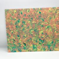 China Green Pink Colorful Swirls Pattern Acrylic Sheet 1/8