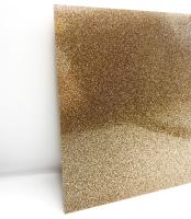 China Anti - Bacterium Gold Glitter Cast Acrylic Sheet For DIY Earrings Crafts for sale