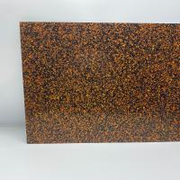 China Orange Black Chunk Glitter Cast Acrylic Plastic Sheet For Laser Cutting for sale