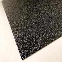 China Lightweight Black Glitter Acrylic Sheet 8mm For Handbag Decoration for sale