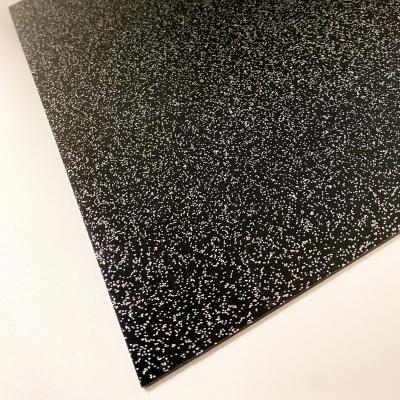China Lightweight Black Glitter Acrylic Sheet 8mm For Handbag Decoration for sale