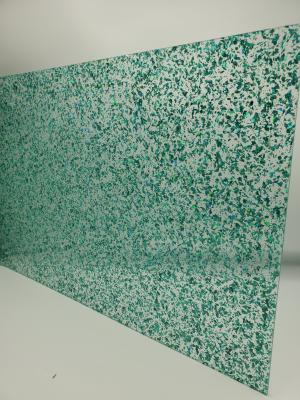 China Teal Green Glitter Cast Acrylic Sheet For Laser Cut DIY Crafts Decor for sale