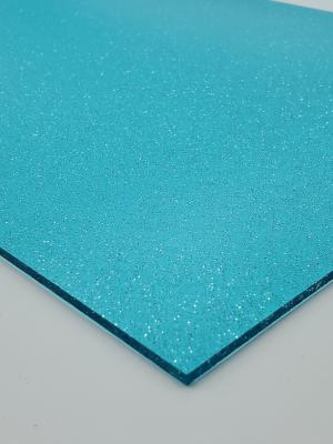 China Blue Candy Color Glitter Acrylic Sheets Laser Cut Panel For Furniture Decoration for sale
