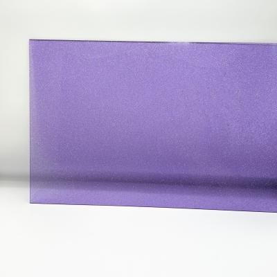 China Purple Candy Color Glitter Acrylic Sheets 2440x1220mm For Jewellery for sale