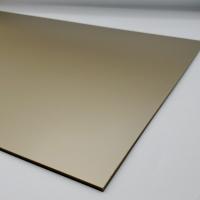 China Champagne Gold Mirror Sheet 1830x1220mm Cast Acrylic Plastic Panel Crafts for sale