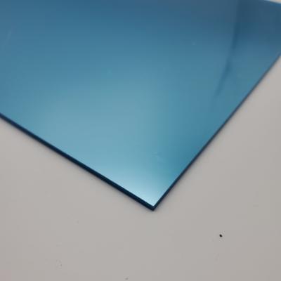 China 1-6mm Blue Glossy Mirror Sheet Cast Acrylic Home Hotel Plastic Panel Decor for sale