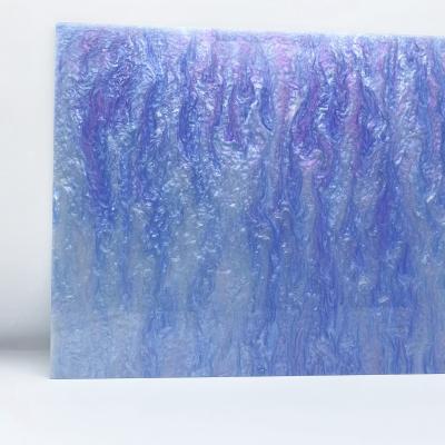 China Blue Romantic Starry Sky Patterned Acrylic Sheet 1/8 in for Home Furniture for sale