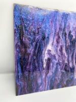 China 1/8 in Romantic Purple Starry Sky Pattern Cast Acrylic Sheet for Laser Cut for sale