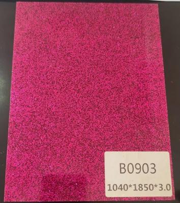 China FUSCHIA 1/8 in Glitter Shimmer Cast Acrylic Sheet Panel for Laser Cut for sale