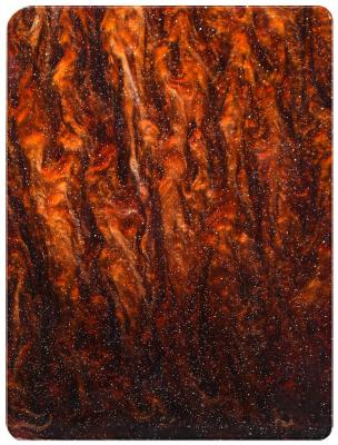 China Reddish Brown Starry Sky Pearl Acrylic Sheets  24*40 Inch Non Toxic for sale