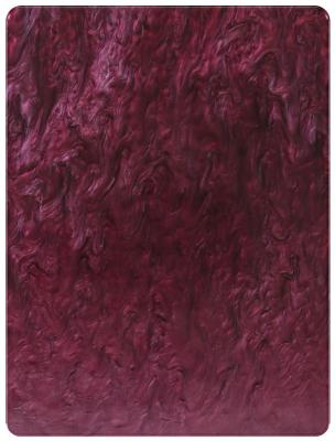 China Soundproof Wine Red Patterned Pearl Acrylic Sheets 2440x1220mm For Wall Panel for sale