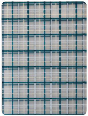 China Dark Green Grid Pearl Patterned Acrylic Sheet Lightweight For Window Door Decor for sale