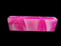 China New design high quality clear marble square rectangle acrylic bar led decoration rod colored acrylic for sale