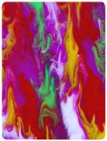China Fashion Red Blue Oil Painting Pattern Acrylic Sheet 1/8 inch For Decoration for sale