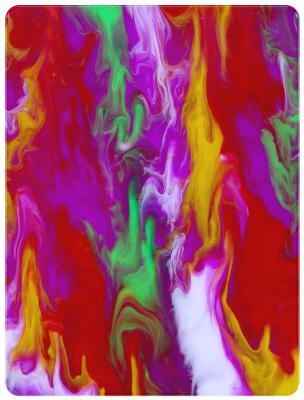 China Fashion Red Blue Oil Painting Pattern Acrylic Sheet 1/8 inch For Decoration for sale
