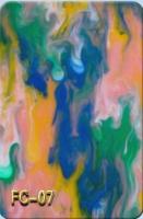 China Mixed Color Cloudy Oil Painting Pattern Acrylic Sheet 1/8 inch For Decoration for sale