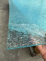 China Acrylic Sheet with Clear Wave Stripe Shapes Wall Texture Embossed Decorative Acrylic Panels for Custom Cutting for sale