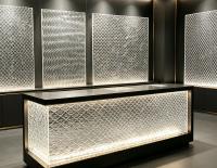 China Diamond Grid Texture Acrylic Panel Sheet PMMA Material With Cutting Processing Service for sale