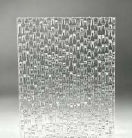 China 10mm Diamond Grid Texture Acrylic Panel Sheet PS Material With Cutting Processing Service for sale