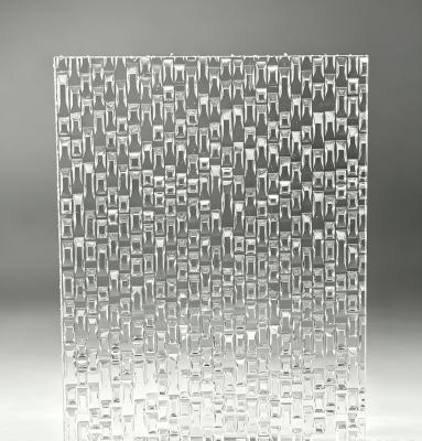 China 10mm Diamond Grid Texture Acrylic Panel Sheet PS Material With Cutting Processing Service for sale