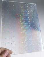China 3mm Holographic Star Iridescent Gradient Acrylic Sheet Laser Cut PMMA Panel for Anime Keychain DIY Craft for sale