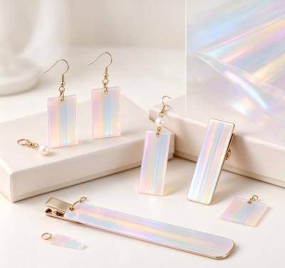 China Vertical Streak Pearloid Iridescent Celluloid & PVC Sheet Mother of Pearl Effect for Guitar Inlay Accordion Decoration Musical Instrument Luthier Material for sale