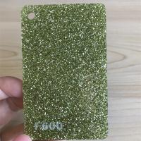 China Grass Green Sparkle Acrylic Sheet 3mm 4x8 Plexiglass Sheets Cut To Size for sale