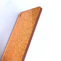 China PMMA Transparent Orange Cast Glitter Acrylic Sheets For Laser Cutting for sale