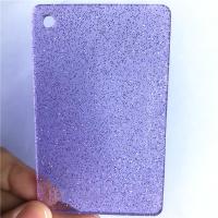 China Purple 4x8 Glitter Acrylic Sheets SGS Transparent Plastic Board for sale