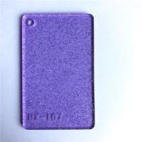 China Purple 4x8 Glitter Acrylic Sheets SGS Transparent Plastic Board for sale
