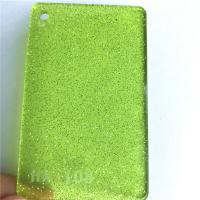 China Cutting Transparent Green Glitter Acrylic Sheets 1/8inch PMMA Plexiglass for sale