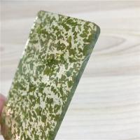 China Flake Glitter Plexiglass Sheet Cut To Size Chunky Green Cast Acrylic 1040x620mm for sale