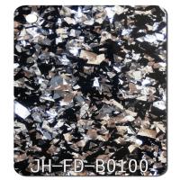 China Chunky Acrylic Glitter Plastic Sheets PMMA 2.5mm Black Silver For Crafts for sale