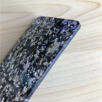 China Chunky Acrylic Glitter Plastic Sheets PMMA 2.5mm Black Silver For Crafts for sale