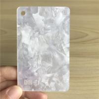 China White Pearl Acrylic Sheets Eco Friendly Plexiglass 2440*1220mm Cut To Size for sale