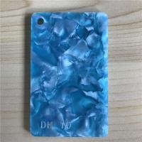 China Plastic Blue 2.5-15mm Pearl Acrylic Sheets Decorative SGS For Cutting Board for sale