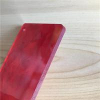 China Red Pearl Acrylic Plastic Panel 1/8 Inch Custom Size Plexiglass Sheets 1.2g/cm3 for sale