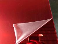 China Red Acrylic Mirror Sheet 6ft X 4ft Acrylic Splashback Panels Highly Reflective for sale