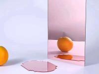 China 0.8-6mm Plexiglass Mirror Sheets Rose Gold Mirror Acrylic Sheet Lightweight for sale