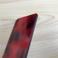 China PMMA Transparent Red Plastic Sheet Cast Tortoise Color 12mm Thick Acrylic Sheet for sale