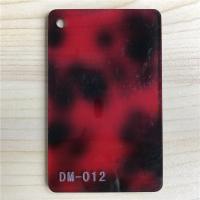 China PMMA Transparent Red Plastic Sheet Cast Tortoise Color 12mm Thick Acrylic Sheet for sale