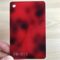 China PMMA Transparent Red Plastic Sheet Cast Tortoise Color 12mm Thick Acrylic Sheet for sale