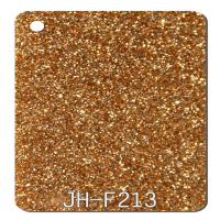 China 3mm Gold Glitter Acrylic Boards Cutting Plexiglass Sheets for sale