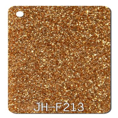 China 3mm Gold Glitter Acrylic Boards Cutting Plexiglass Sheets for sale