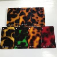 China 15mm Thickness Tortoise shell Acrylic Sheet Pattern Plexiglass Plate for sale