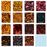 China 3mm Plexiglass Laser Cut Tortoise Shell Acrylic Sheet For Handbag for sale