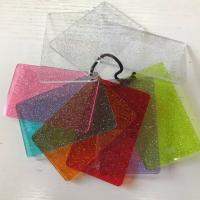 China Transparent Glitter Colored Acrylic Sheet Plexiglass Material Board for sale