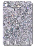 China Transparent Chunky Glitter Acrylic Sheets Plexiglass Plastic Sheet Two Sides for sale